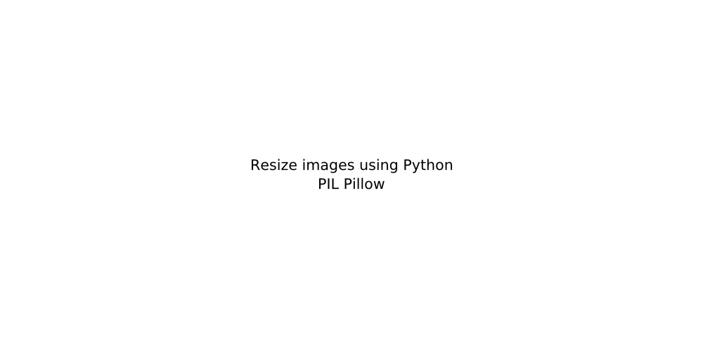 Resize images using Python PIL Pillow