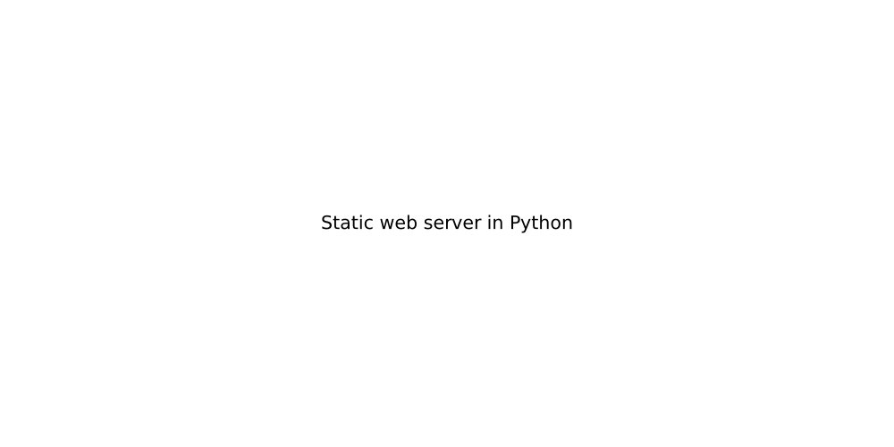 Static web server in Python
